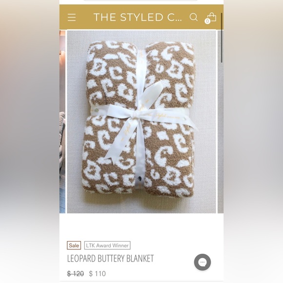 The Styled Collection | Bedding | Nwt Styled Collection Leopard Blanket ...